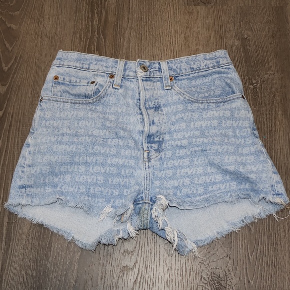 Levi's | Shorts | Levis 5 Jean Shorts Monogram | Poshmark